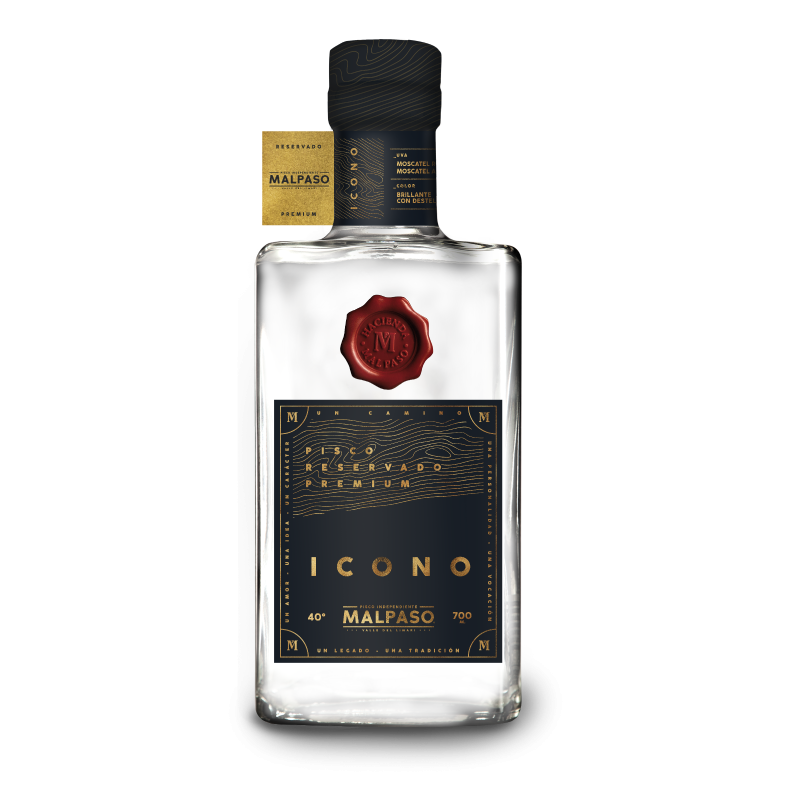 Pisco MalPaso Ícono 40° 700cc – Descorcha